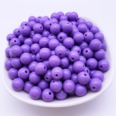 Perlice akrilne 8mm ljubičaste